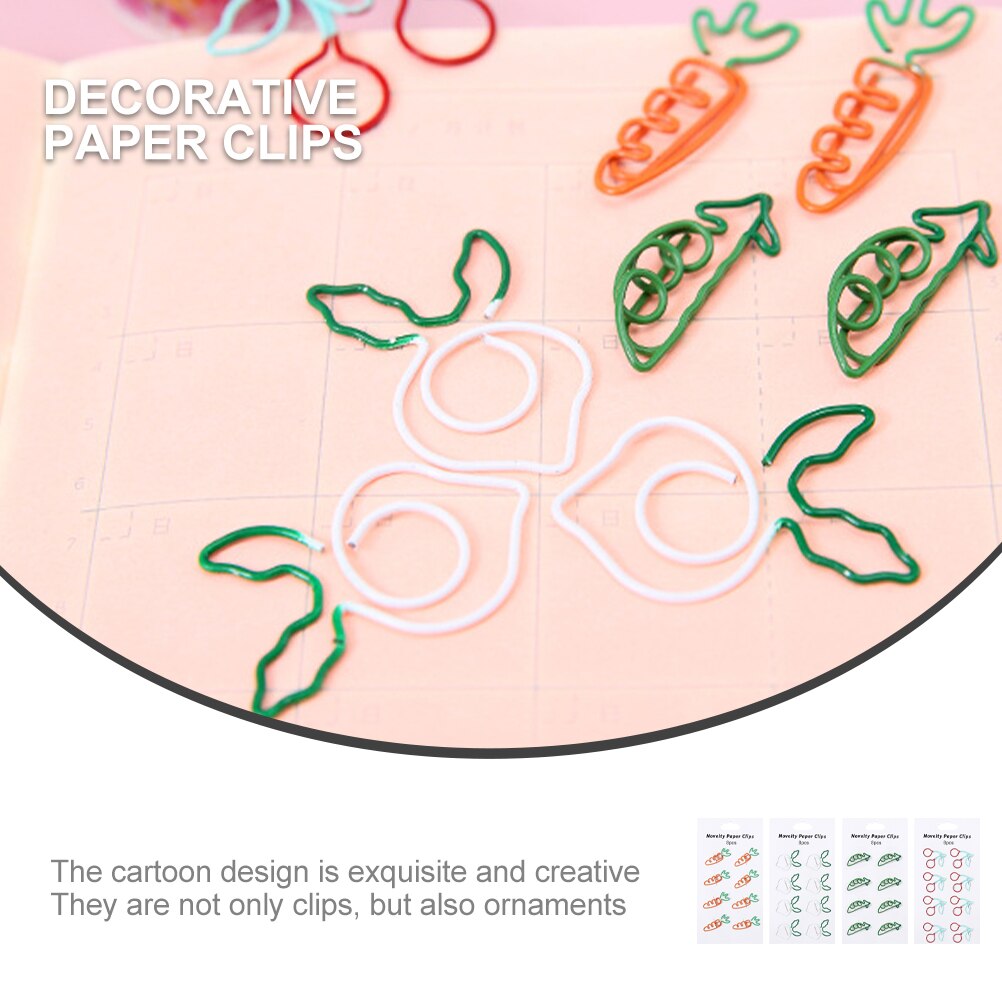 32pcs Office Paper Clips Metal Clips Cartoon Paper... – Vicedeal