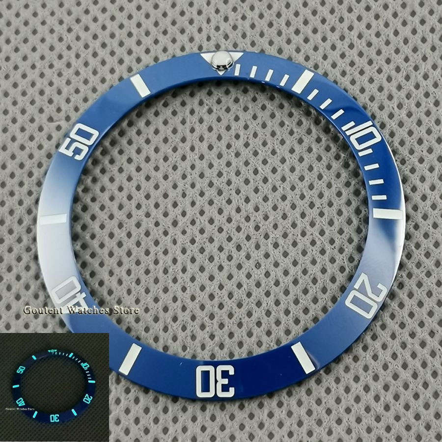 38mm Super Blue Luminous Watch Bezel Insert Blue C... – Vicedeal