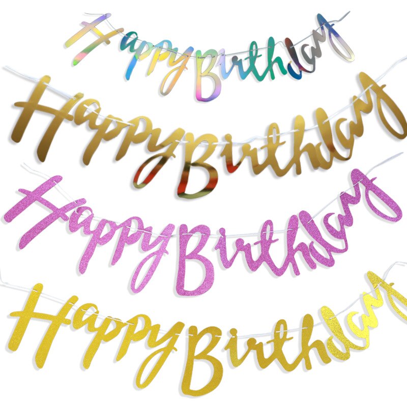 Birthday Party Hanging Flag Birthday Decoration Fl... – Grandado