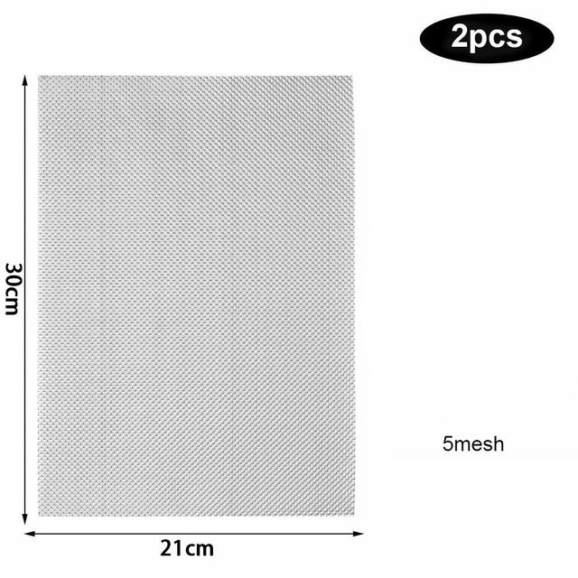 2Pcs Stainless Steel Woven Wire Mesh 5/20 Mesh Fil... – Grandado