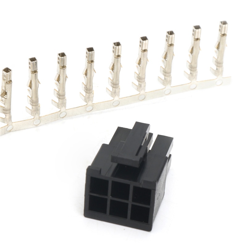 Conector hembra ATX EPS PCI-E de 6 pines, 50 Uds.,... – Grandado