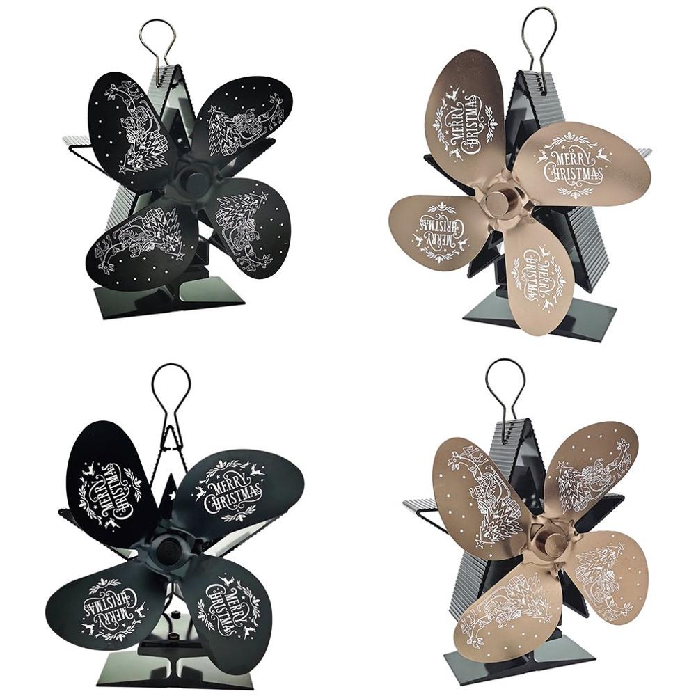 4 blad eldstad fläkt värmedriven spis fläkt ved ve... – Grandado