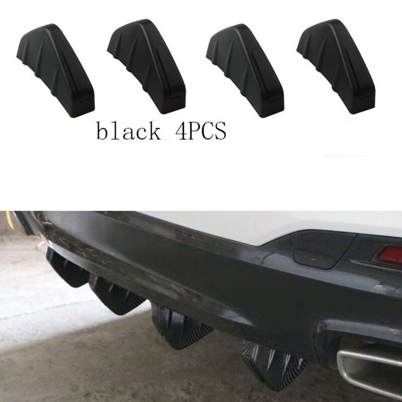 4pc Universal Car rear bumper cast shark spoiler f... – Vicedeal