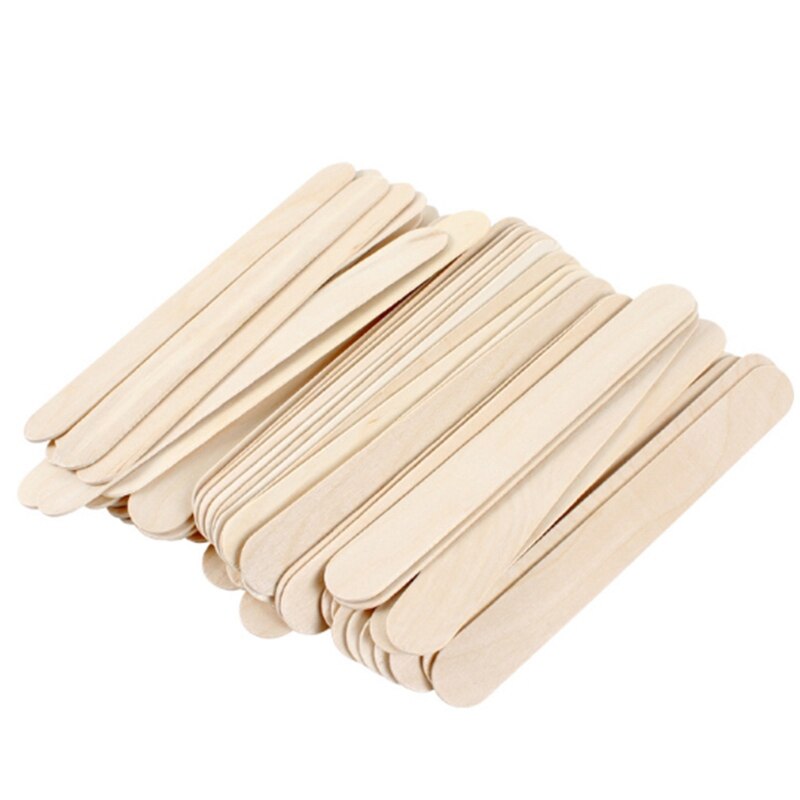 Natural Wood Craft Pack of 100 Pieces Craft Sticks... – Grandado