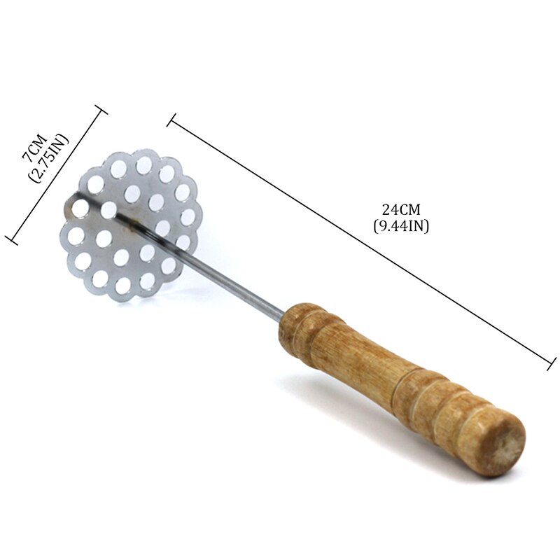 Stainless Steel Pusher / Potato Masher With Broad ... – Grandado