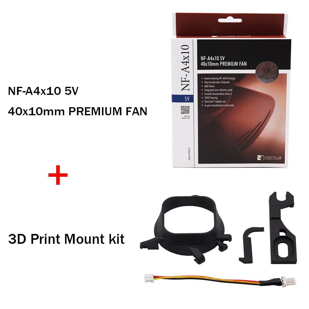 Svart mini 3d print fläktmonteringssats+nf -a4 x 1... – Vicedeal