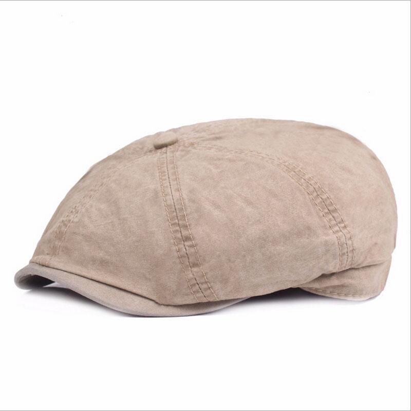 Solid Color Vintage Octagonal Cap Beckham Men Wome... – Grandado