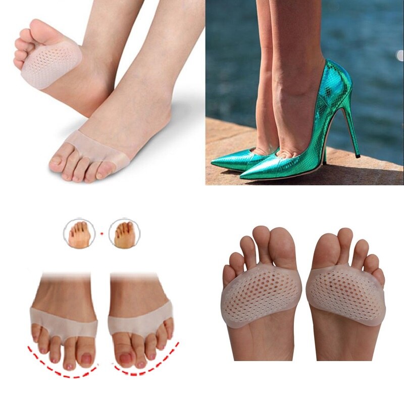1Pair Gel Forefoot Metatarsal Pads Silicon Half Ya... – Grandado