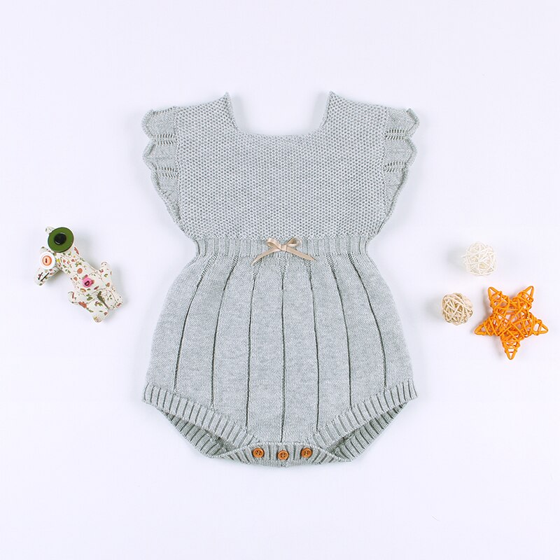 Cute Newborn Baby Boy Girls Romper Knitting Wool P... – Grandado