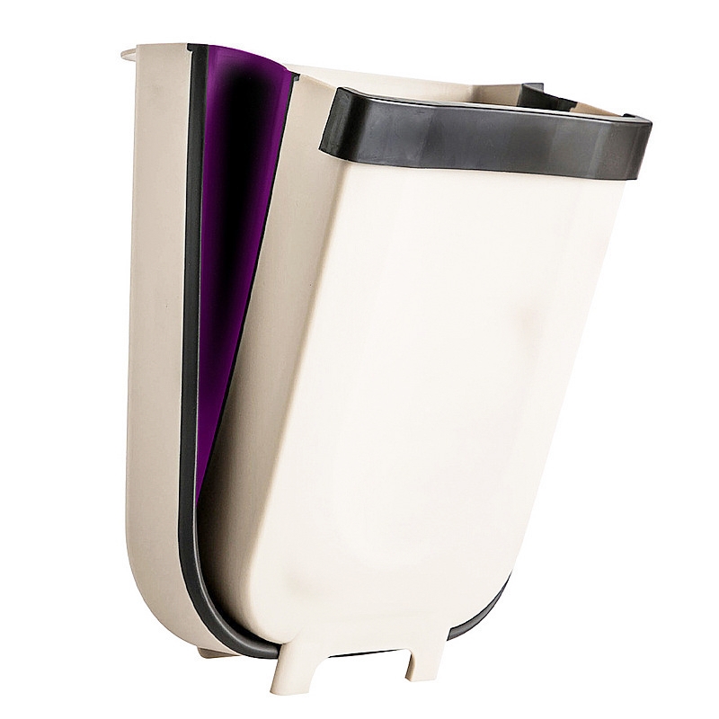 6L Wall Mounted Folding Waste Bin Kitchen Cabinet ... – Grandado