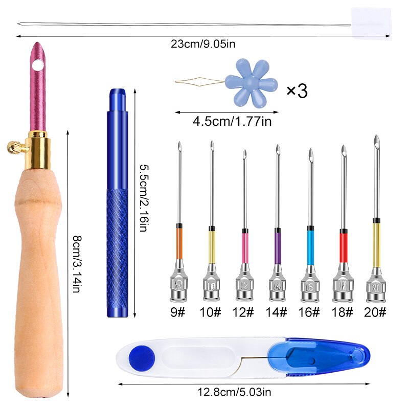 Imzay 44 Pcs Punch Needle Embroidery Kits With Woo... – Grandado