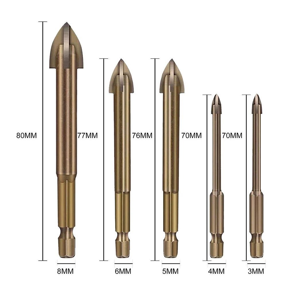 5 Pcs Efficient Universal Drilling Tool Multifunct... – Vicedeal