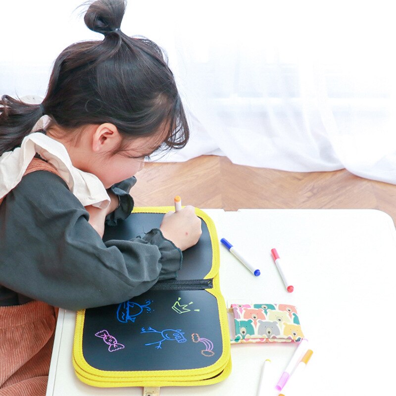 Kid double-sided erasable drawing book Cut portabl... – Grandado