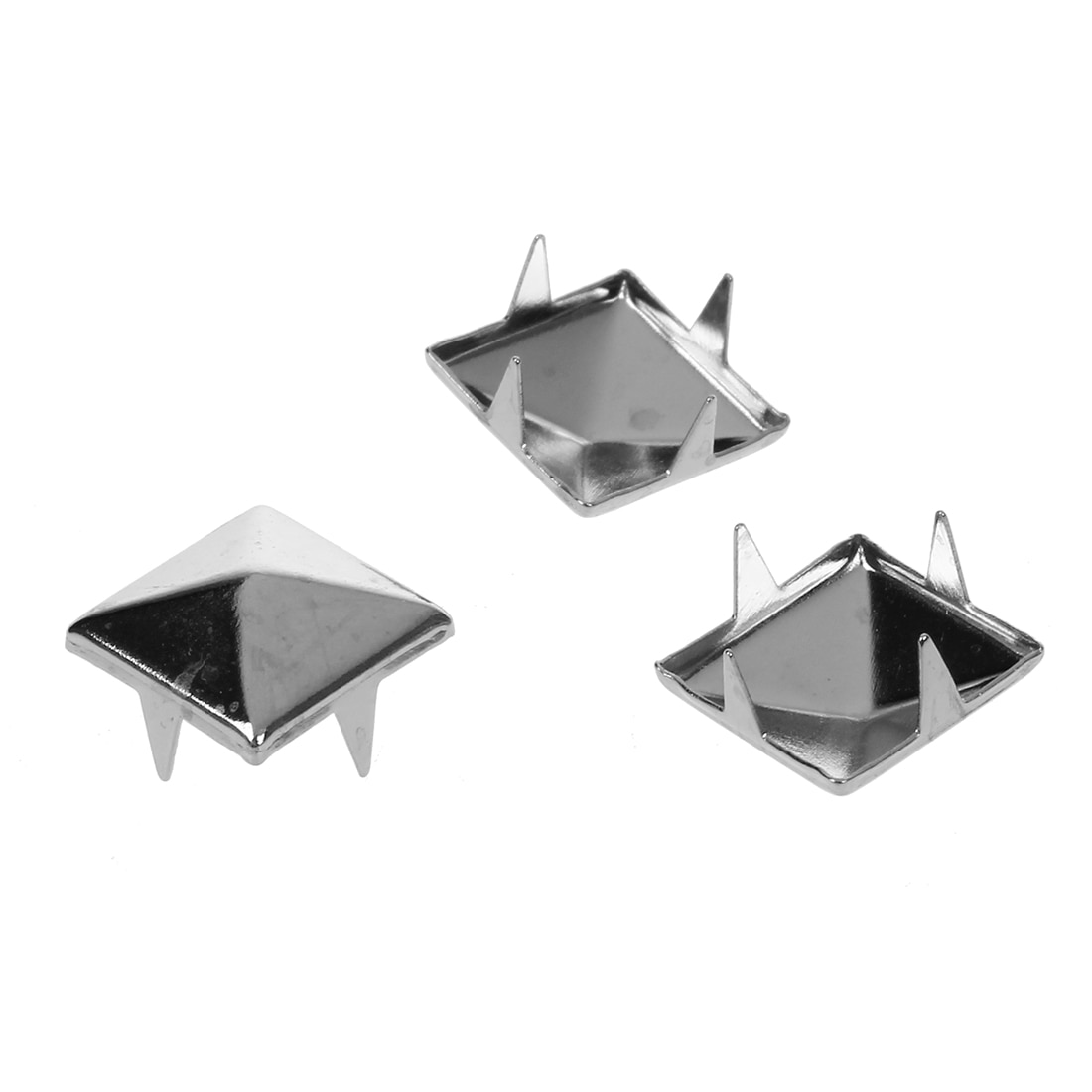 100 st 10mm läderfärgade diy metall punk spikar fl... – Vicedeal
