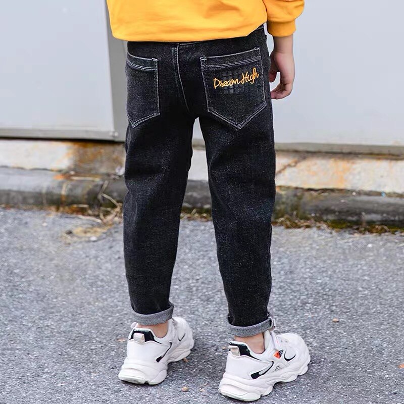 Ienens Kids Jeans Jongens Denim Broek Mode Jeans J... – Grandado