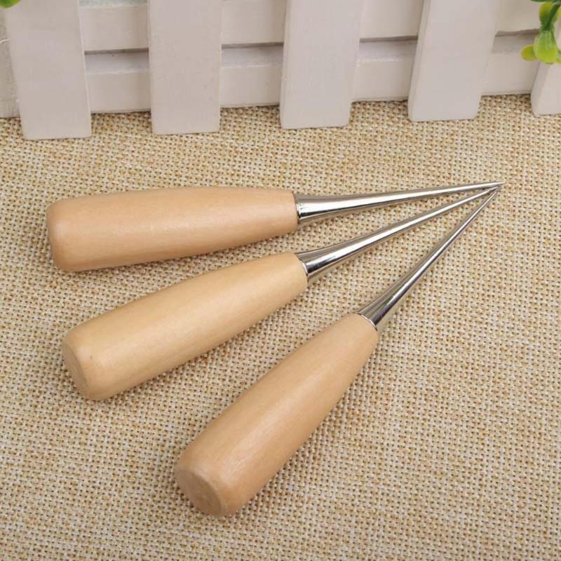 Handmade Leather Awl Solid Wood Handle DIY Sewing ... – Grandado