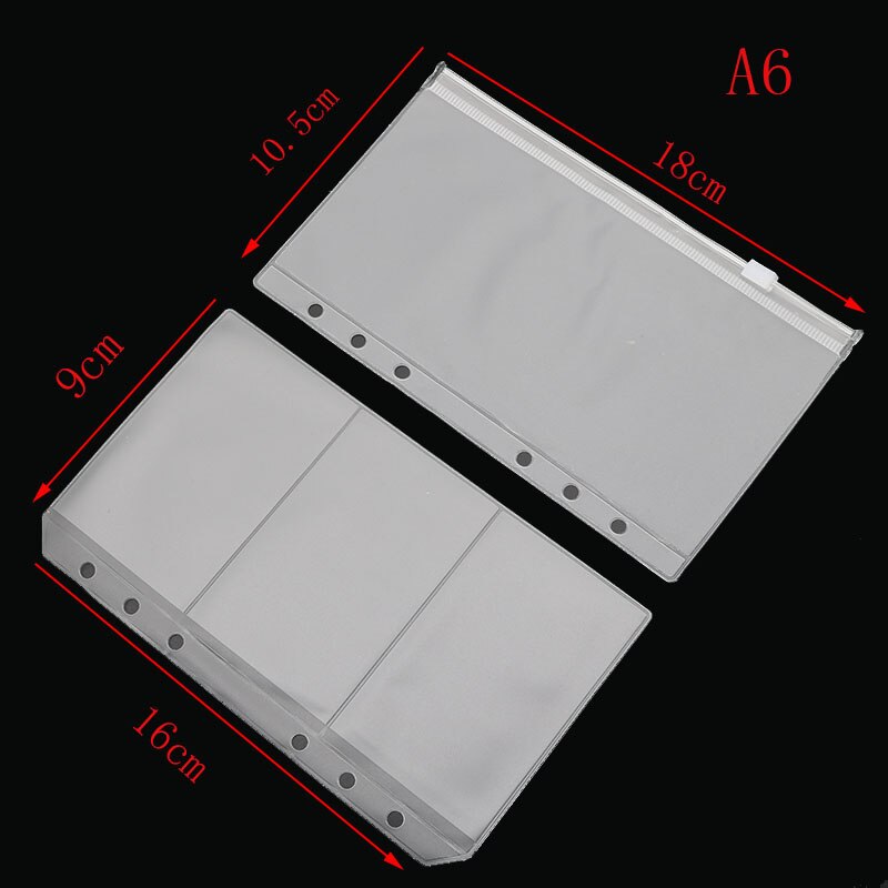 A5 A6 PVC Presentation Binder Folder Zipper Receiv... – Grandado