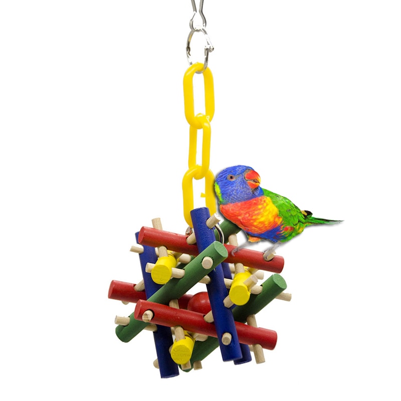 Parrot TrainingToys Wood Square Cube Styles Birds ... – Vicedeal
