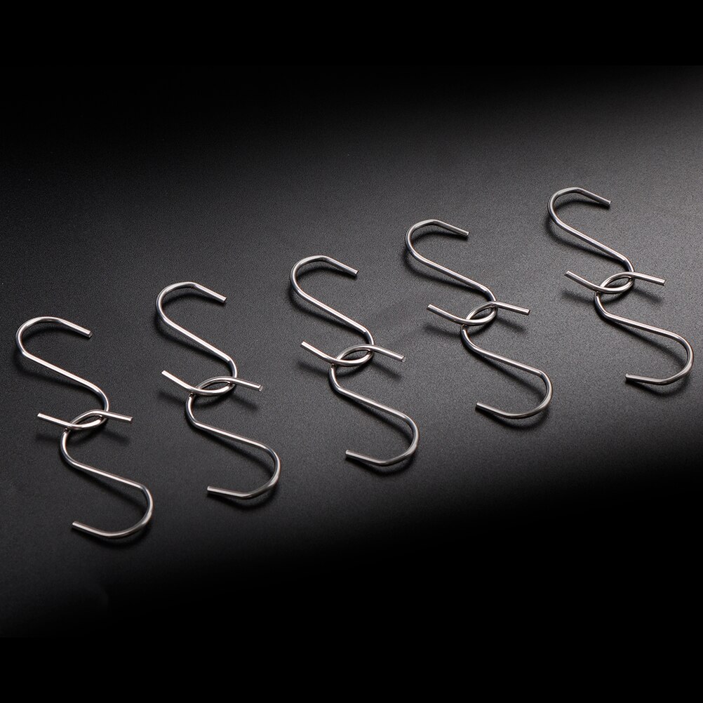 10 stk badeværelse kroge runde s formet rustfri st... – Grandado