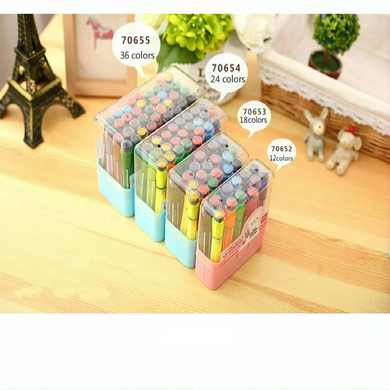 Deli Washable Watercolor Marker Set 12 18 24 36 Co... – Vicedeal