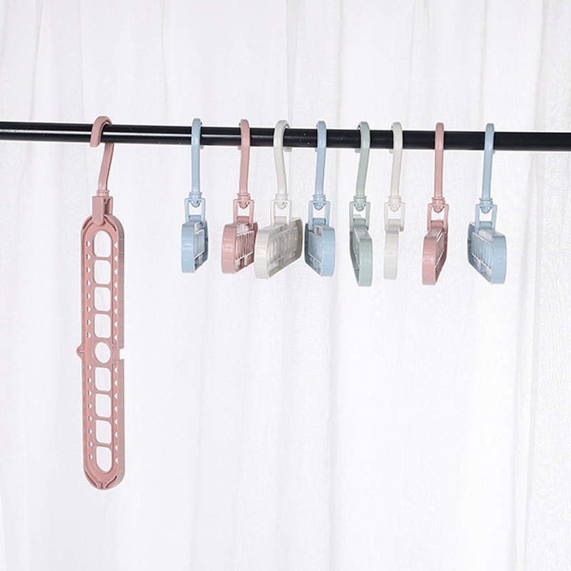 Nine-hole Rotating Magic Hanger Multi-function Fol... – Grandado