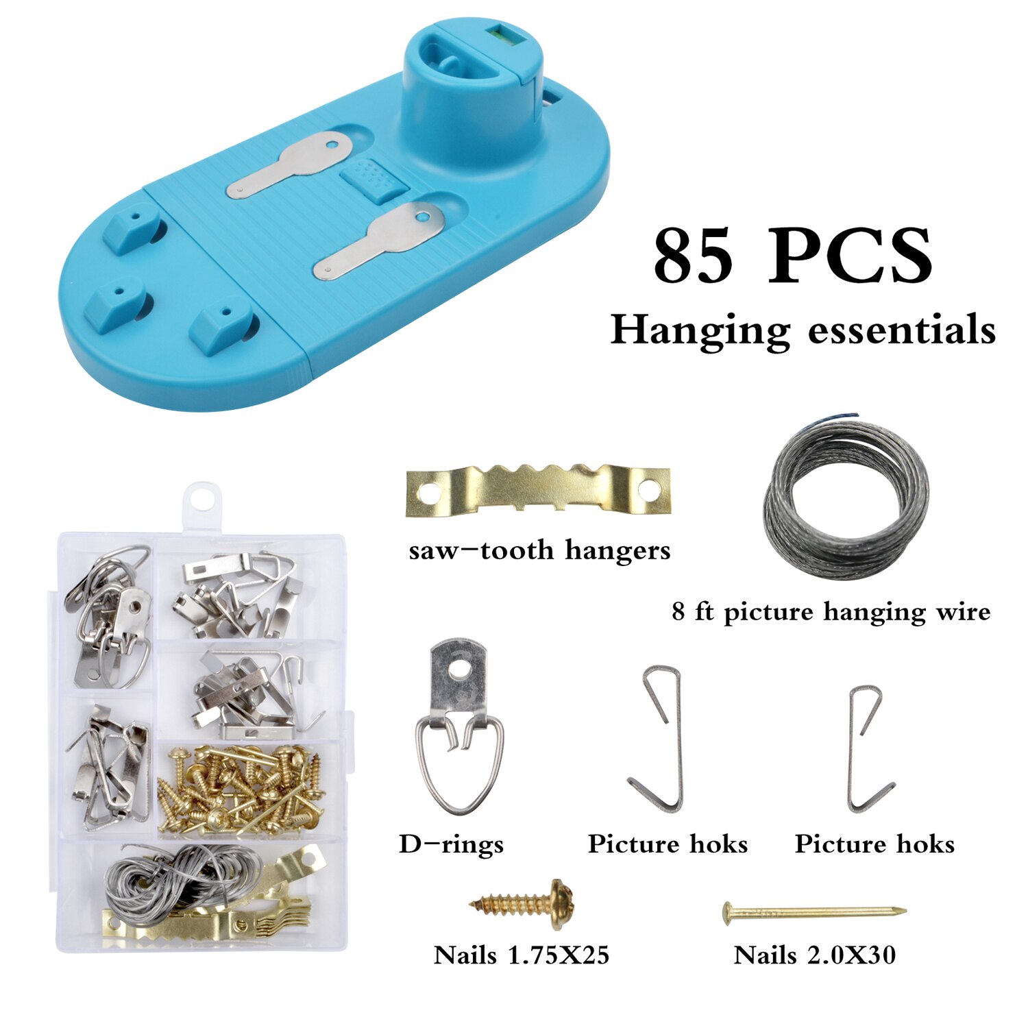 Picture Hanging Kit & Leveling Tool 86pcs Easy... – Grandado