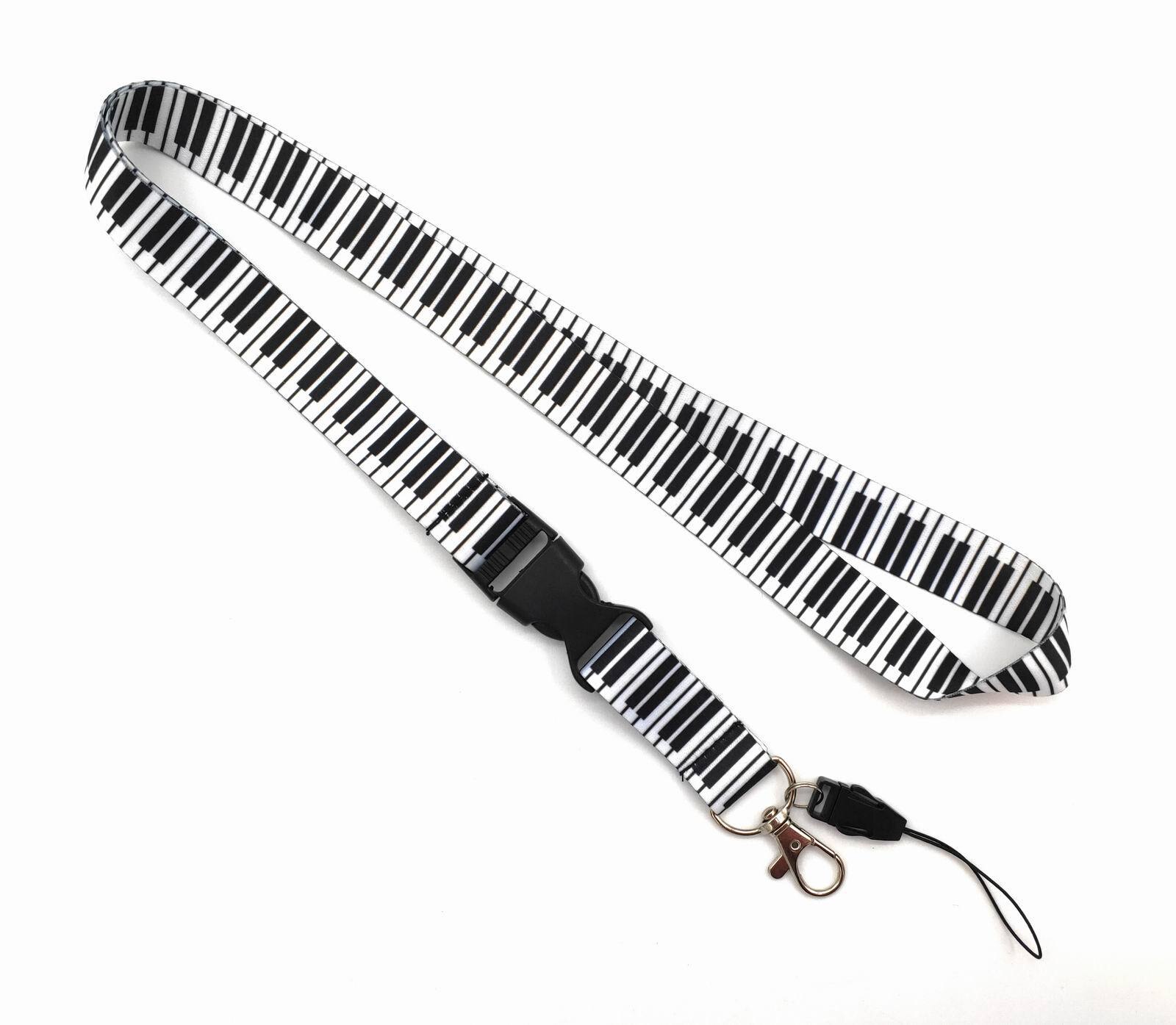 Musical Note Piano Keyboard Printed Neck Lanyard K... – Vicedeal