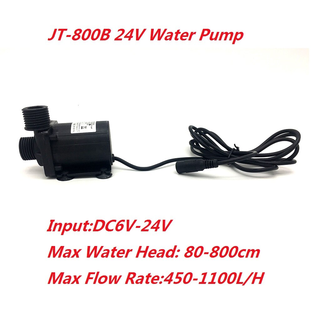 Micro 800B 12V 24V DC Waterpomp 16.8W Max Lift 450... – Grandado