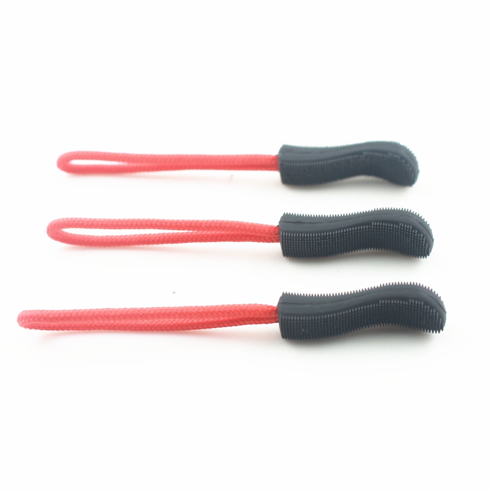 100 Pieces Zipper Extension Pulls, Red, Nylon Cord... – Vicedeal