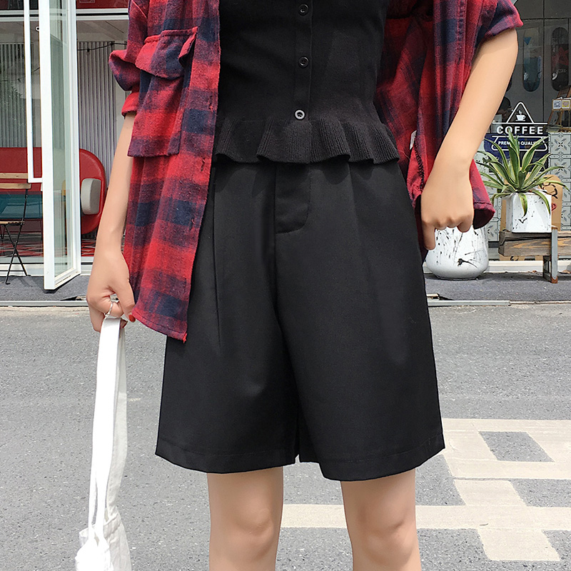 Hoge Taille Shorts Zwarte Vrouwen Zomer Formele So... – Vicedeal