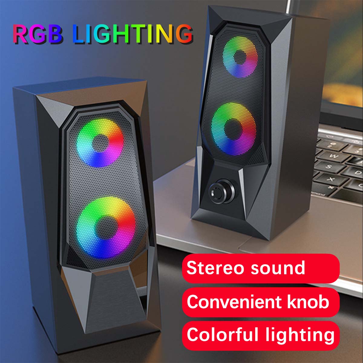 K7 Powerful Bass USB Notebook Stereo Speakers Subw... – Vicedeal