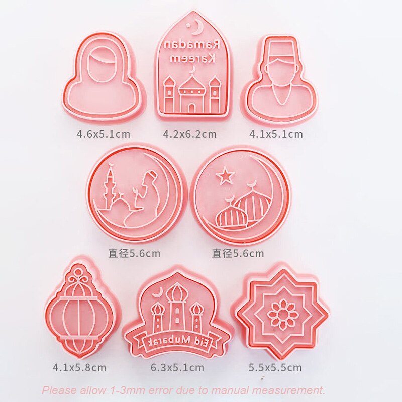 Eid Mubarak Cookie Stamp Cutters Islamic Muslim Bi... – Grandado
