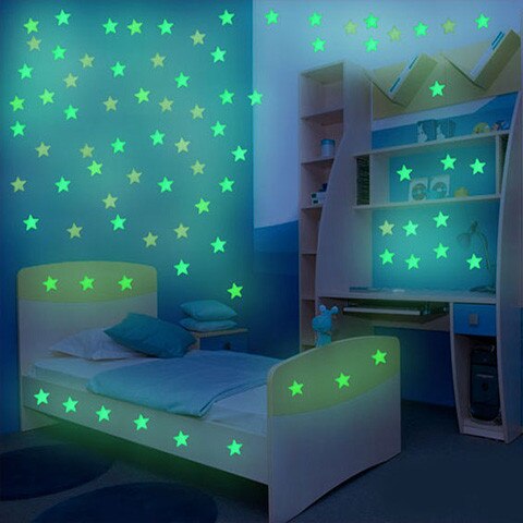 Glow Sticker 100 Pc Gloeiende Stickers In Het Donk... – Grandado