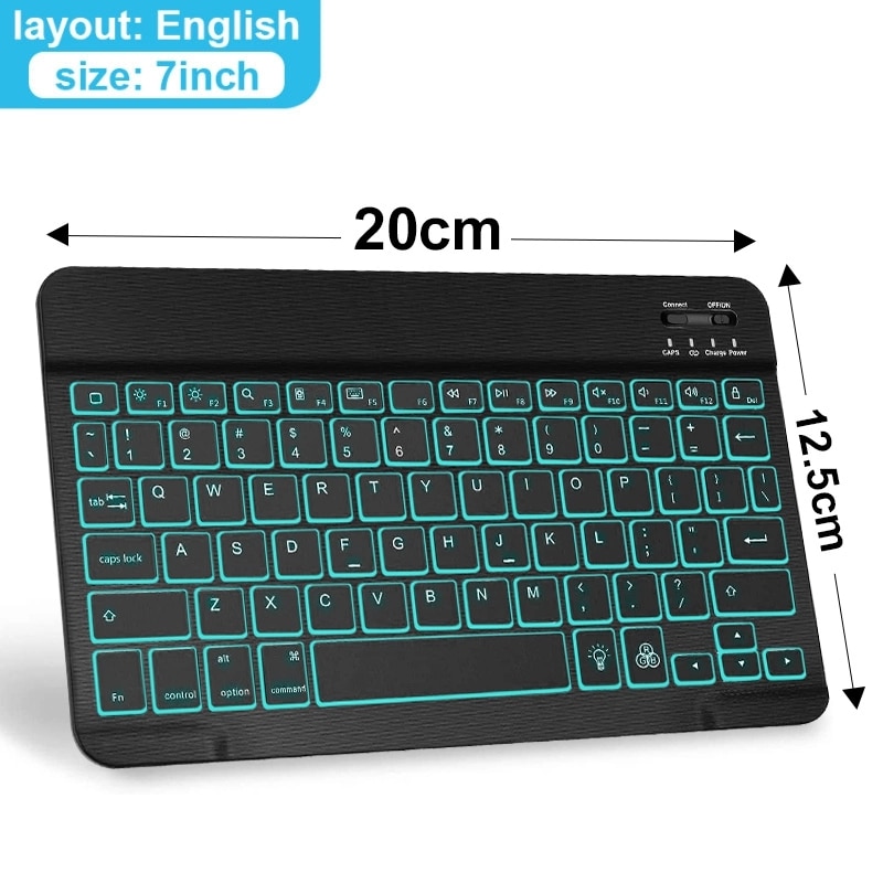 Mini Wireless Keyboard And Mouse RGB Bluetooth Key... – Grandado