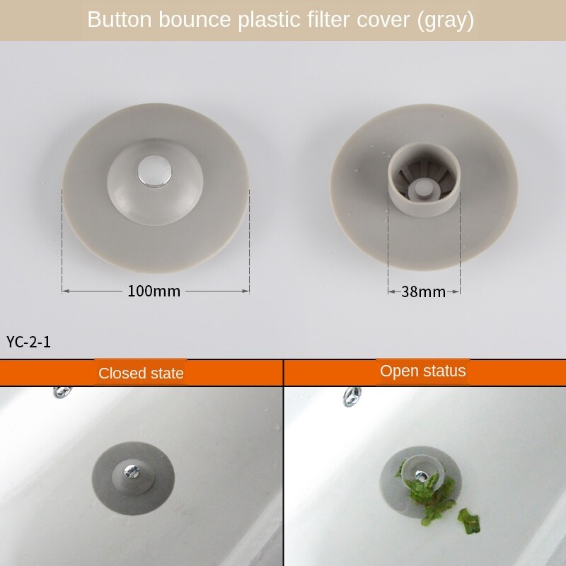 Basin sink filter cover plug bounce type accessori... – Grandado