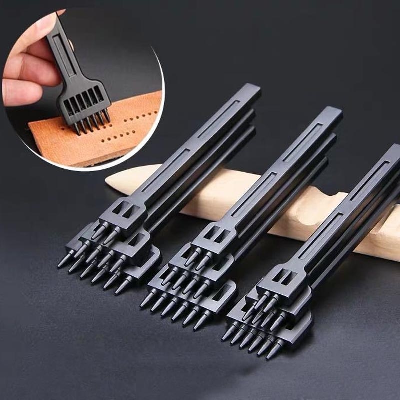 Leather Round Hole Row Punch Black Porous Punching... – Vicedeal