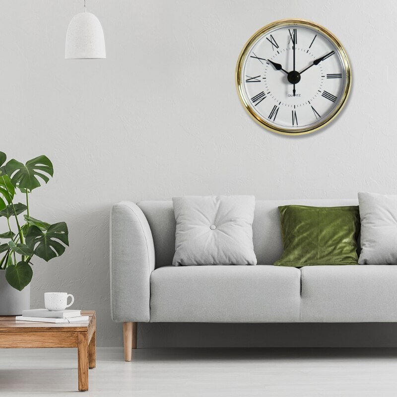 70mm Wall Quartz Clock Fit-up Roman Numeral Mounti... – Grandado