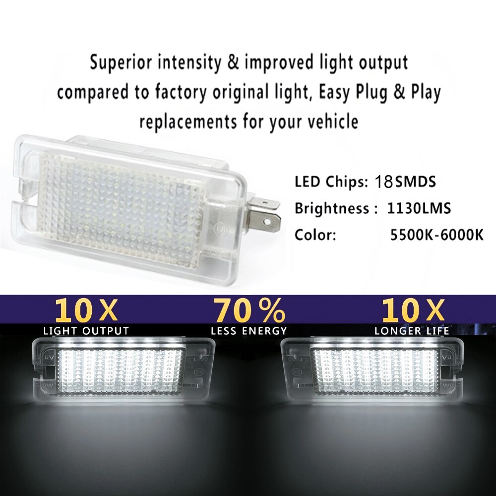 LED Luggage Compartment Trunk Boot Lights For Hyun... – Vicedeal