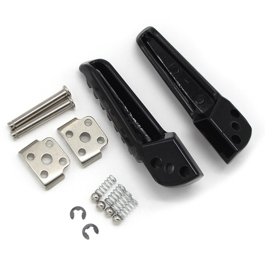 2 pcs Motorcycle Black Rear Footpegs Footrests Fit... – Grandado