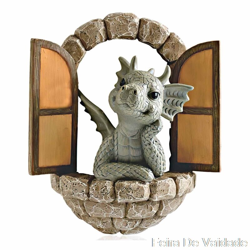 Dragon Statue Solar Garden Decoration Dragon Open ... – Grandado