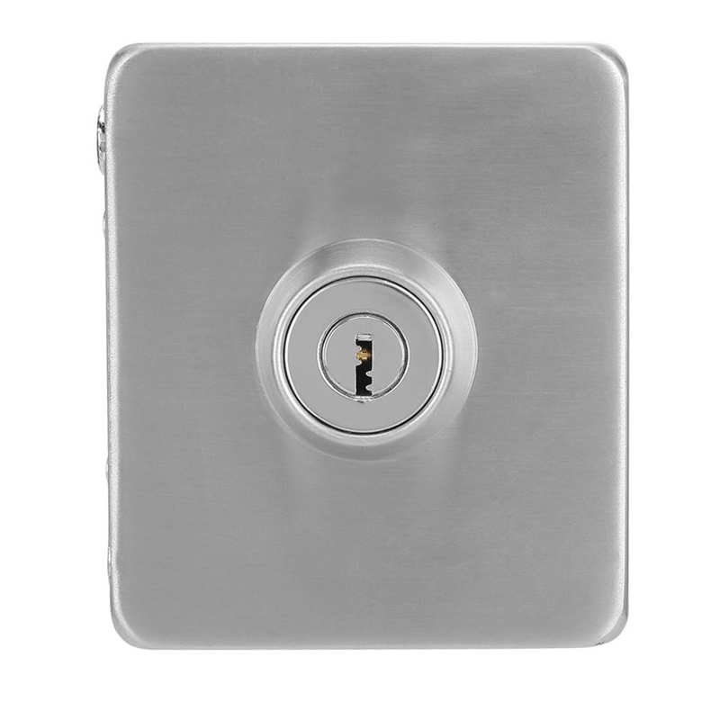 Square Single Glass Door Lock Latch Stainless Iron... – Vicedeal