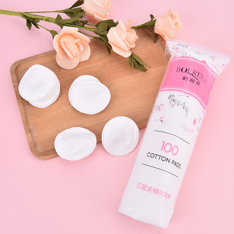 100PCS Make Up Cosmetic Cotton Pads Round Wipe Pad... – Grandado