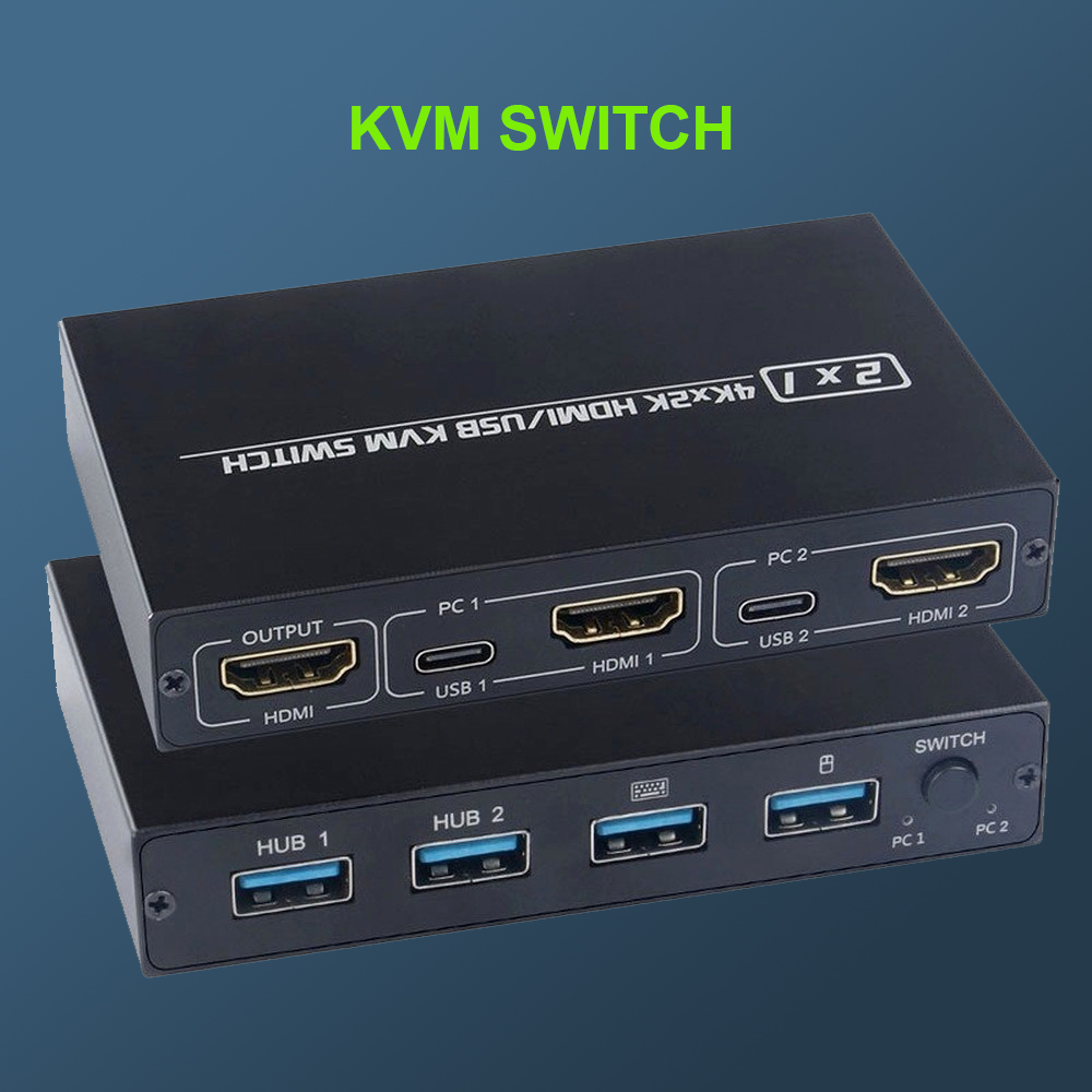 HDMI KVM Switch 4 Port 4K USB Switch KVM VGA Switc... – Vicedeal
