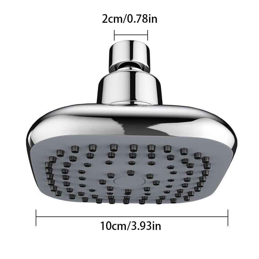Square Powerful Booster Shower Head with Large Wat... – Vicedeal