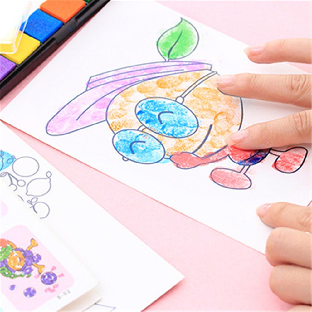 8PCS/set Finger Painting Card 6 Colors Ink Pad Sta... – Grandado