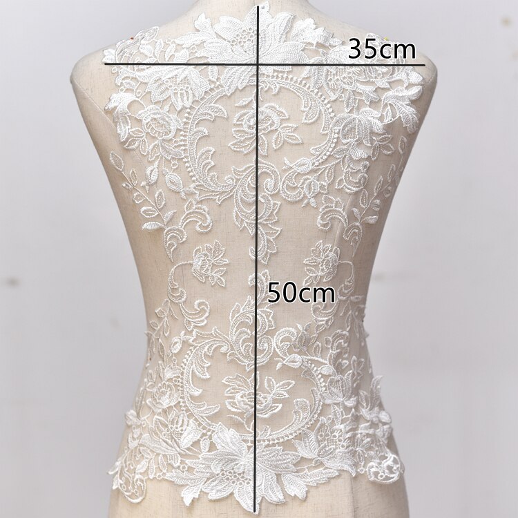 large lace patch floral lace applique embroidery b... – Vicedeal