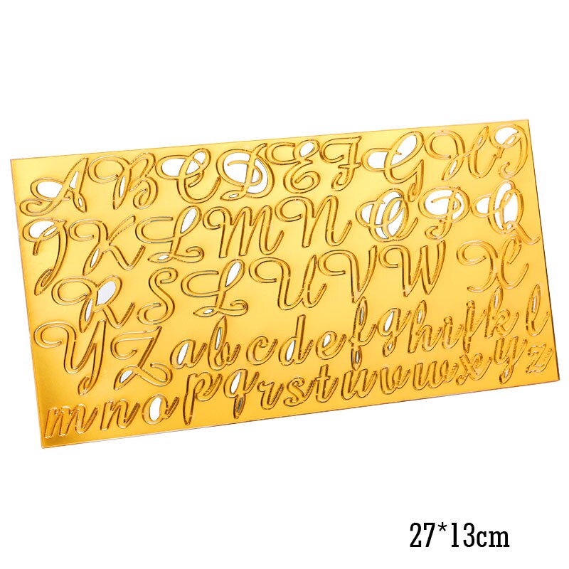 Acrylic DIY English Alphabet Letter Pattern Decor ... – Grandado