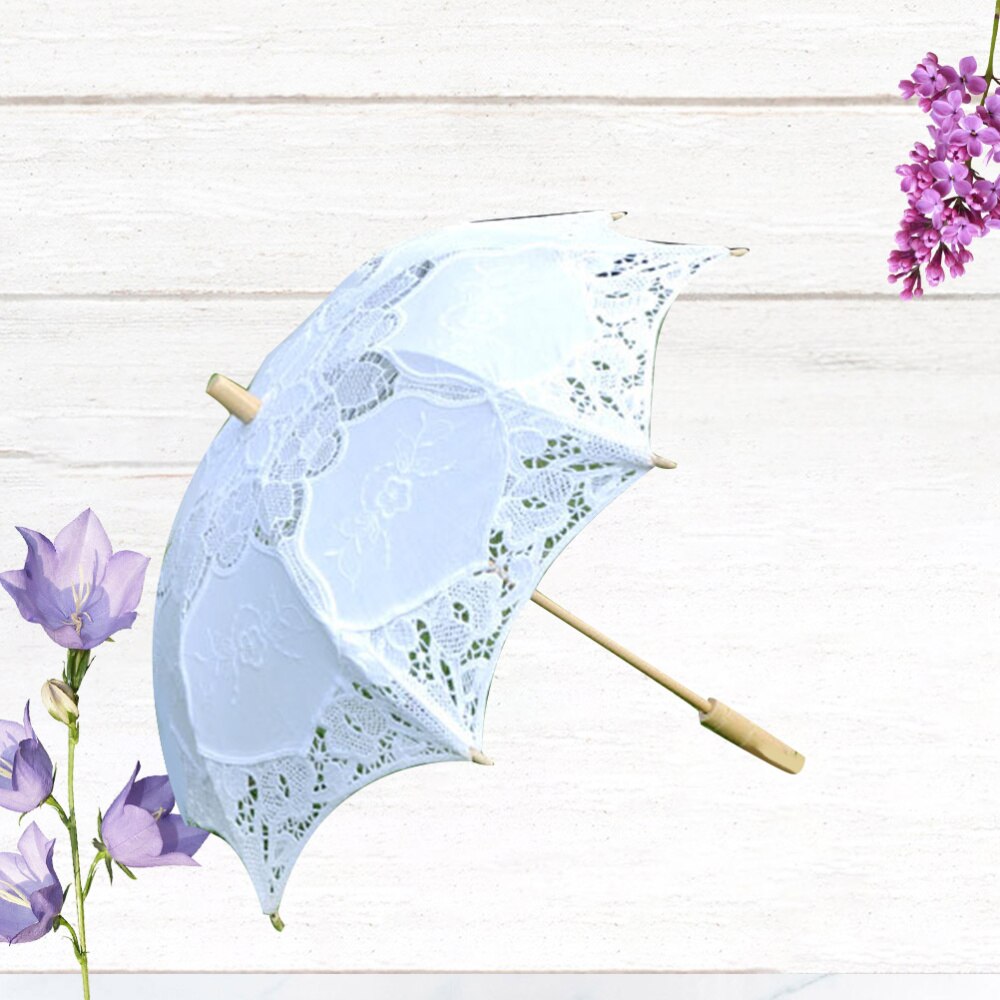 Lady Stage Show Lace Umbrella Photography Bride Su... – Grandado