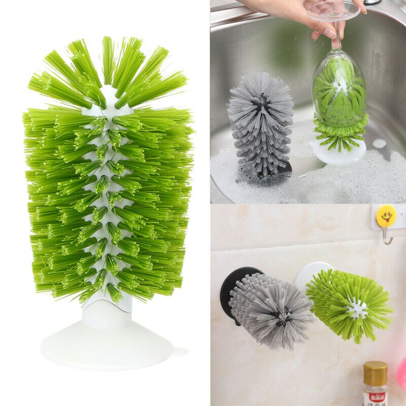 Glass Cleaner Bottles Stand Base Brush Holder for ... – Grandado