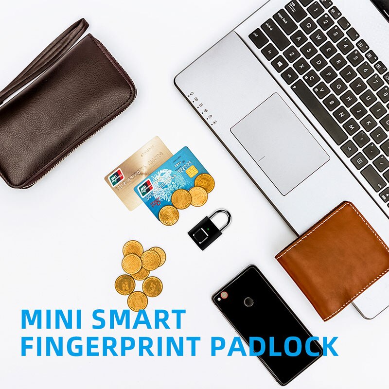 ZK30 Smart Biometric Thumbprint Door Padlocks Port... – Grandado